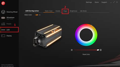 Setup SimHub Features Asetek Simsports