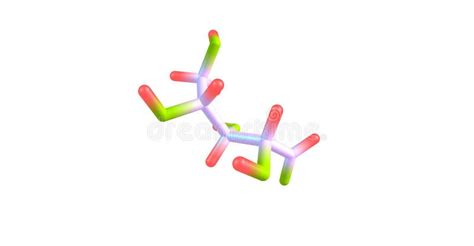 Ribose Molecular Structure Isolated On White Stock Illustration Illustration Of Molecule