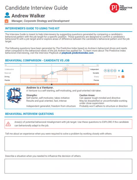 The Predictive Index Job Assessment Predictive Success™ Canada