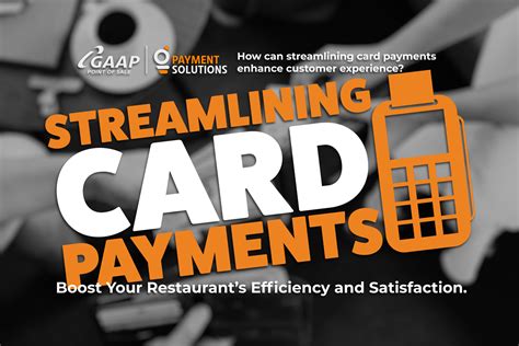 Streamlining Card Payments Boost Your Restaurants Efficiency And