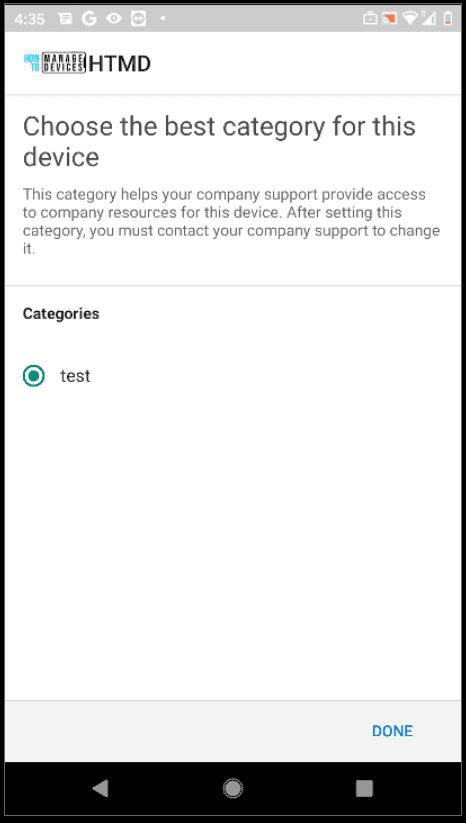 how to enroll android enterprise personally owned with work profile
