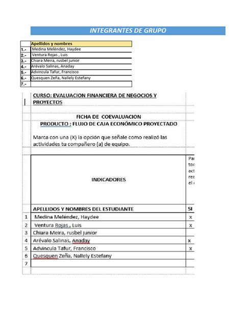 Formato Flujo De Caja Económico Grupo 1 Actividad Final 2022 Pdf