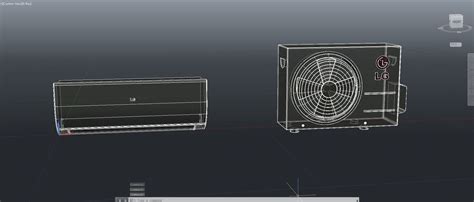 aircon split type a1 3d model by speedup