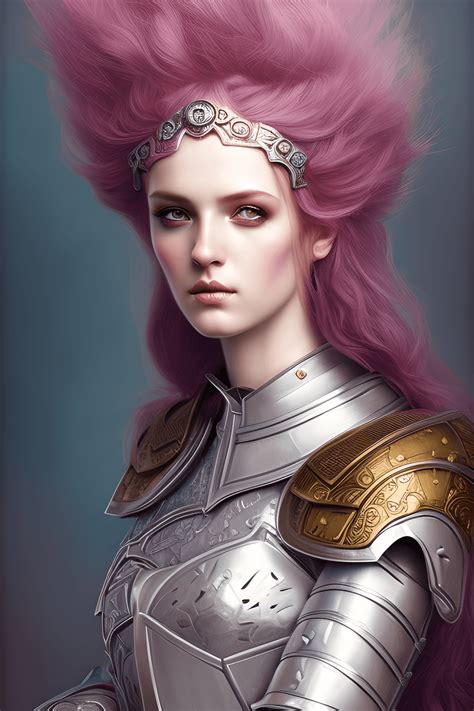 Portret Van Knight Paladin Armor Creative Fabrica