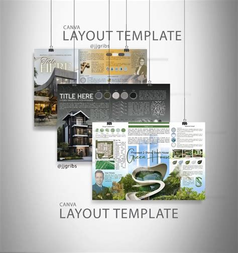 Architectural Concept Board Canva Template Architecture Poster