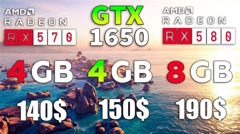 Gtx 1650 Vs Rx 570 Vs Rx 580 Test In 8 Games Youtube