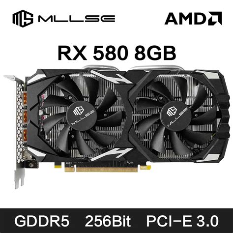 AliExpress Cole O MLLSE AMD RX 580 8GB 2048SP Gaming Placa Gr Fica