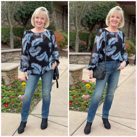 How To Style A Sheer Blouse And Jeans