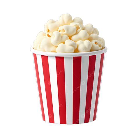 팝콘 빨간 줄무늬 배럴 팝콘통 빨간 줄무늬 버킷 스낵 Png 일러스트 및 Psd 이미지 무료 다운로드 Pngtree