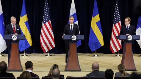 Уверен сум дека Шведска и Финска ќе влезат во НАТО брзо рече Блинкен