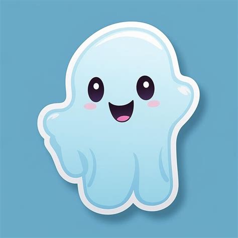 Premium Photo Ghost Sticker
