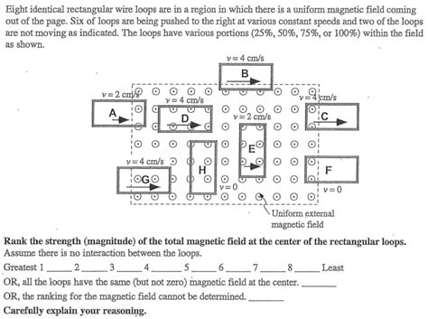 solved eight identical rectangular wire loops are in a