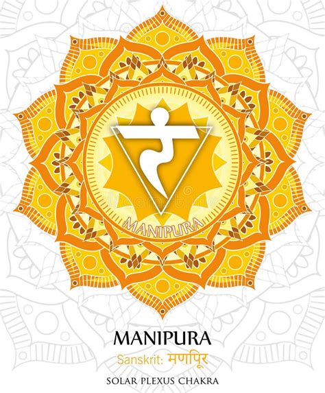 Chakra Manipura E Ilustracin Del Vector Stock De Ilustración