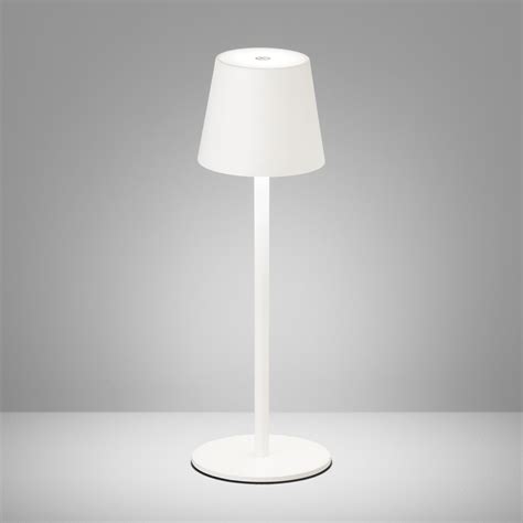 LED Tafellamp Tropea Met Accu Zandwit Lampen24 Be