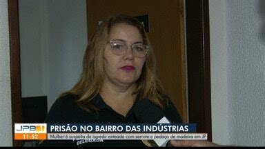 JPB1 Mulher é presa suspeita de agredir enteada serrote e pedaço