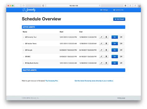 screenly how to add a physical button to screenly ose using node red
