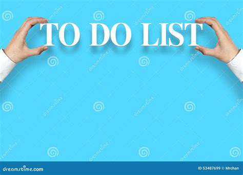 Pour Faire La Liste Image Stock Image Du Liste Panneau
