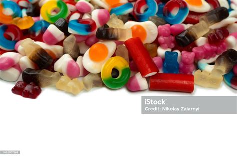白い背景に分離されたゼリー色のキャンディーのおいしいミックス おやつのストックフォトや画像を多数ご用意 おやつ アイスキャンディ