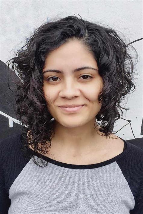 Asymmetrical Long Bob Curly