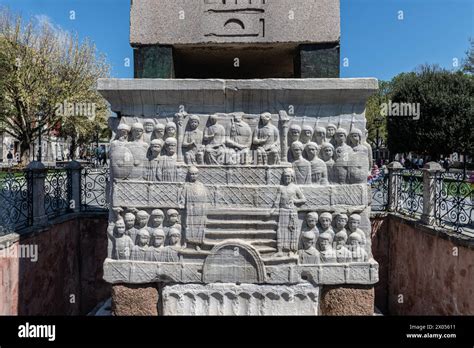 Istanbul Turkey May 7 2024 Obelisk Of Theodosius Egyptian Obelisk