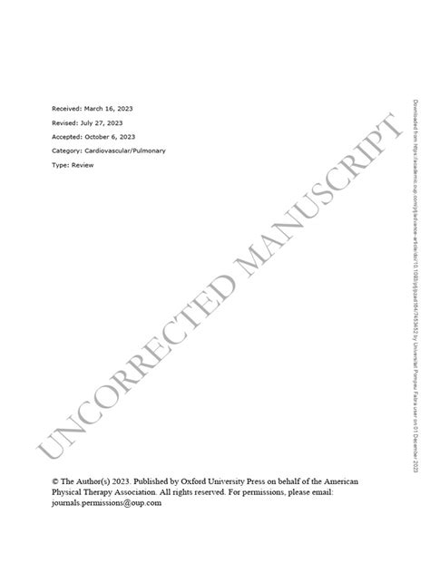 Effects Of Respiratory Muscle Training On Exercise Capacity Quality Of Life And Respiratory