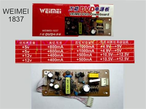 Multi Voltage Range Dvb Power Supply Circuit Module Kit Weimei 1837