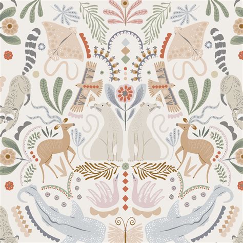 Creatures Great And Small Wallpaper Repeat Pattern Munks And Me