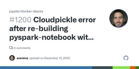 Cloudpickle Error After Re Building Pyspark Notebook With Custom Spark Version · Issue 1200