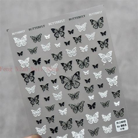 Butterfly Nail Art Etsy
