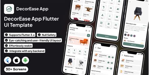 Decorease App Ui Template Interior Design Home Styling App In