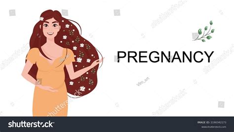 Modern Banner About Motherhood Pregnancy Vector Stock Vector Royalty
