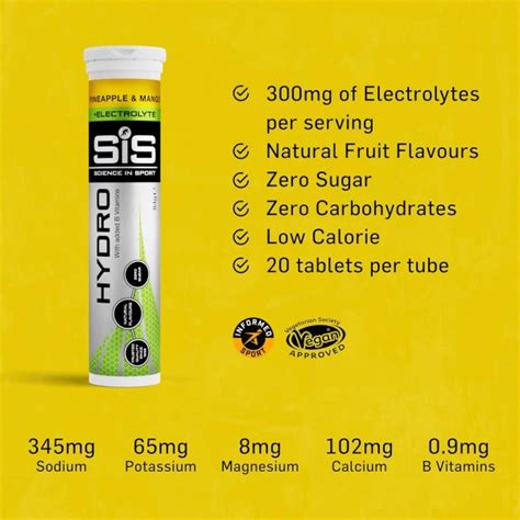 Sis Go Hydro Electrolyte Triple Pack Hydration Tablets 3 X 20