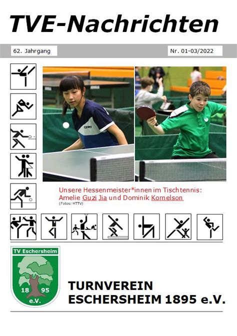 Tve Nachrichten 01 032022 Turnverein Eschersheim 1895 Ev