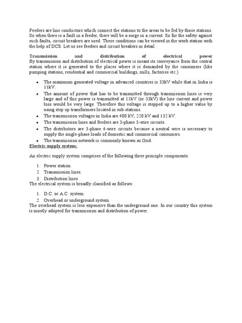 Time Graded Protection Of Feeders Principles And Applications In Radial Ring Main And