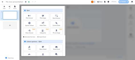 There Are Many Slide Types For You To Use To Create Interactive Presentations