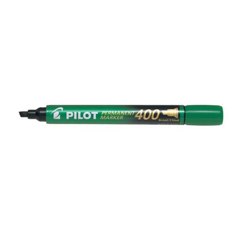 Pilot Permanent Marker Green Color Chisel Tip