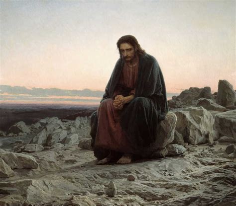 Cristo No Deserto 1872 De Ivan Kramskoi Tela Para Quadro Na Santhatela