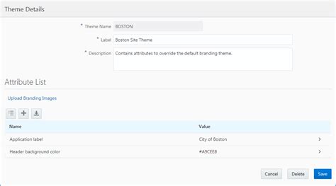 Managing Theme Attributes