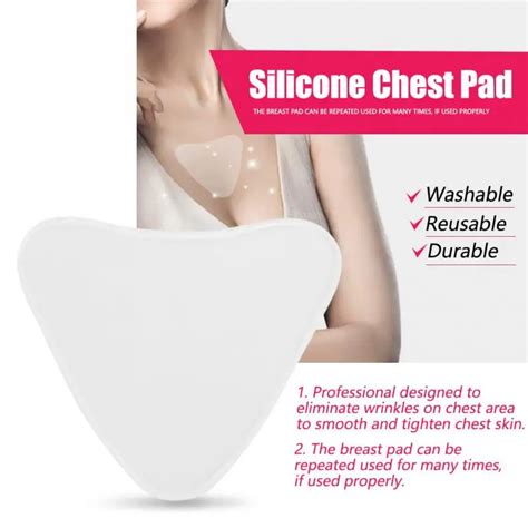 Buy Medical Silicone Anti Wrinkle Chest Pad Reusable