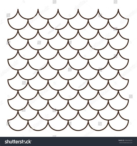 Fish Pattern Vector Illustration Stock Vector Royalty Free 596434610