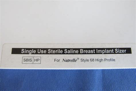 New Allergan Ref Szhp68650 Sterile Breast Implant Sizer 650cc