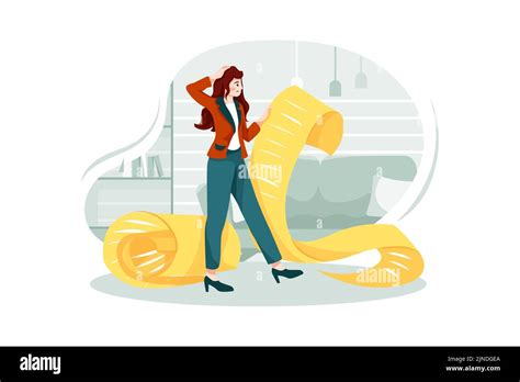 Multitasking Woman Illustration Concept Flat Illustration Isolated On