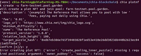 Bug Creating Plot Nft · Issue 6405 · Chia Networkchia Blockchain · Github