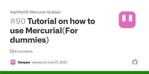 Tutorial On How To Use Mercurial For Dummies Issue NightfallGT Mercurial Grabber GitHub