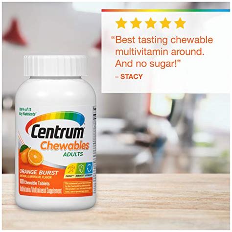Centrum Chewable Multivitamin For Adults 100 Count Pricepulse
