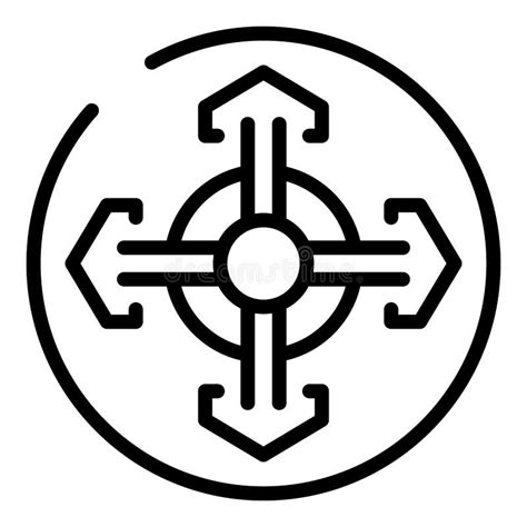 Wool Structure Icon Outline Vector Medical Cotton Stock Vector