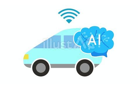 Aiで自動運転する車の無料素材イラスト No 23789420｜無料イラスト・フリー素材なら「イラストac」
