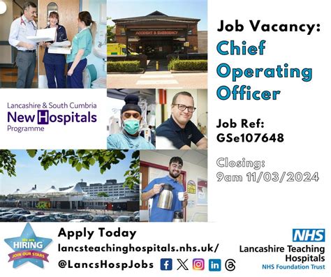 Lancashire Teaching Hospitals Nhs Foundation Trust On Linkedin Nhs