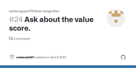 Ask About The Value Score Issue Vectornguyen Face