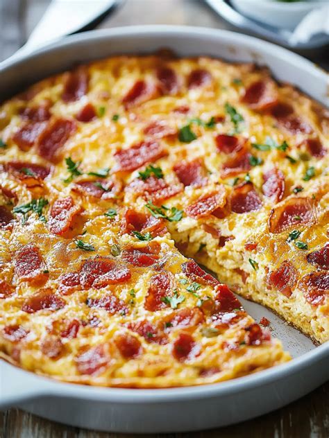 Ultimate Cheesy Bacon Frittata A Delicious Low Carb Delight